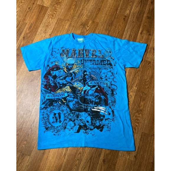 Marvel | Shirts | Marvel Untamed Med 384 Tshirt Aqua New E | Poshmark
